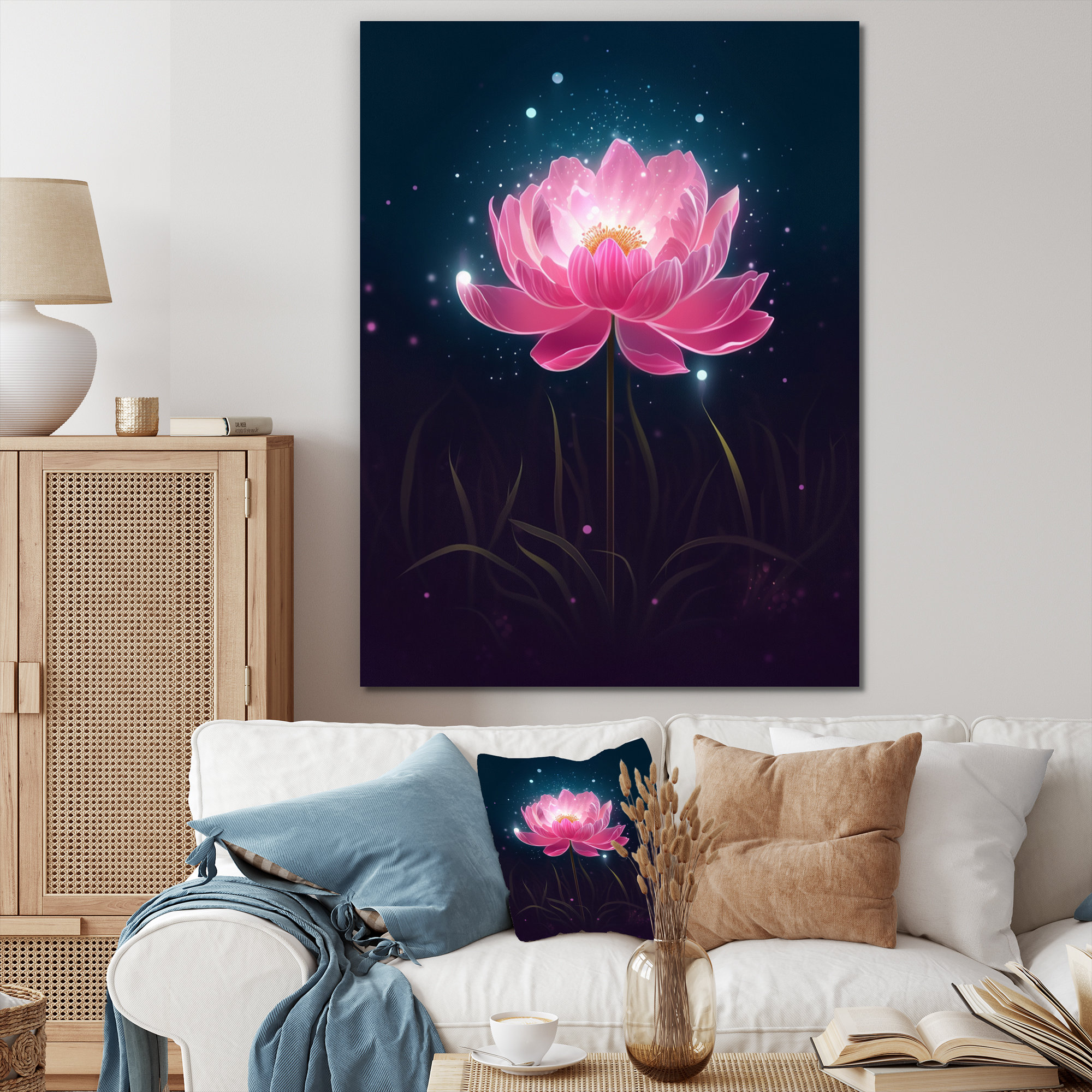 Red Barrel Studio® Pink Lotus Divine Resilience II - Print | Wayfair